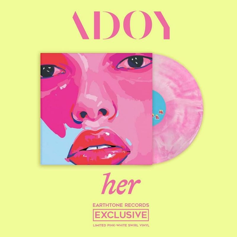 มือ1 ADOY : herEarthtone Records Exclusive Color : Pink-White Swirl ...