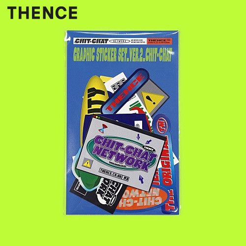 ♡ พร้อมส่ง ♡ THENCE GRAPHIC STICKER SET VER.2_CHIT-CHAT (17 Sheets ...