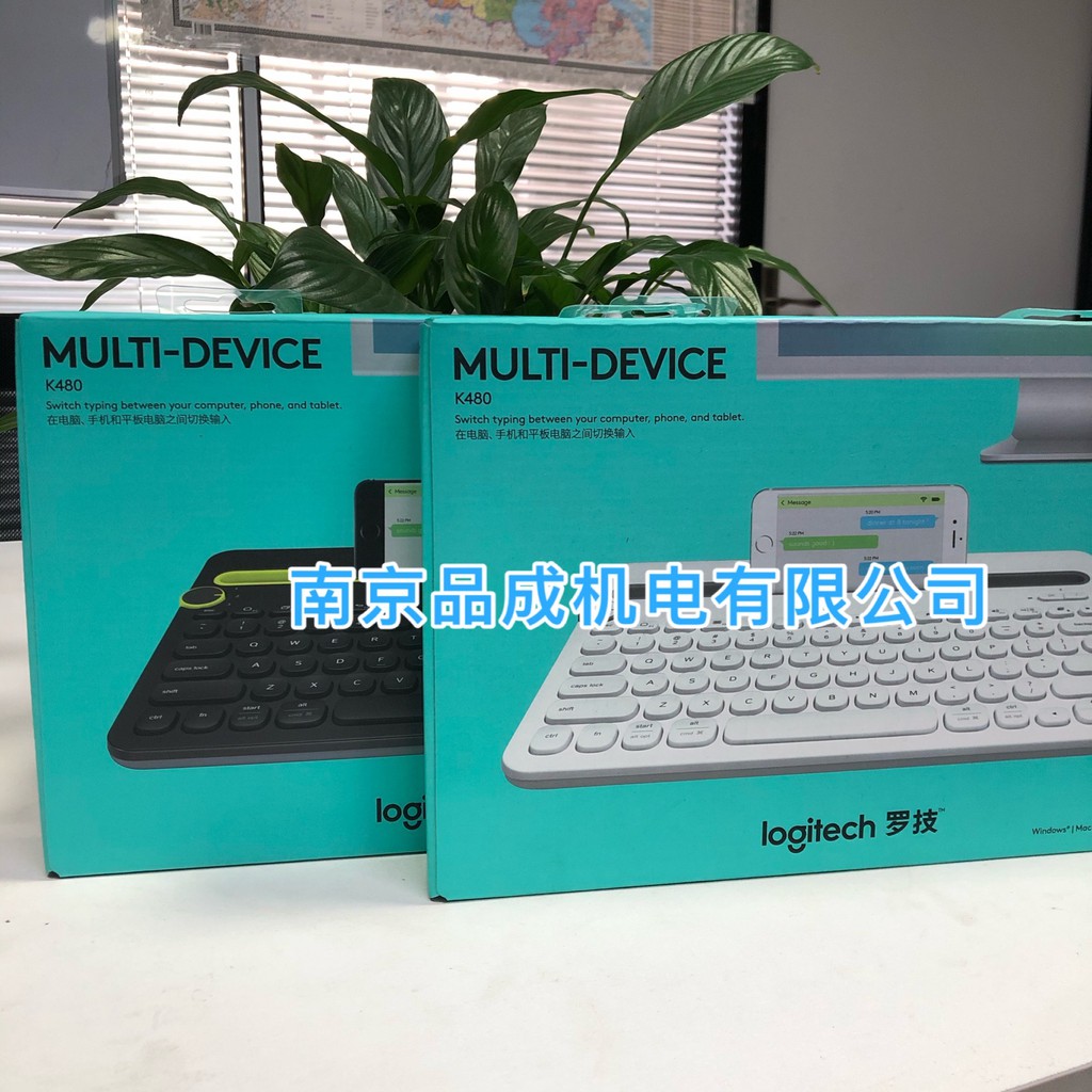 จุดระเบิด Logitech ของแท้K380/K480/K580/K780แป้นพิมพ์บลูทูธไร้สายสำนักงานแบบพกพาบางเฉียบ ...
