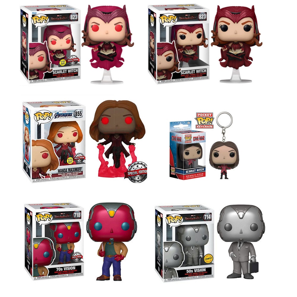 Funko Pop! ฟิกเกอร์ไวนิล Marvel: WandaVision The Scarlet Witch Vision ... Funko Pop! ฟิกเกอร์ไวนิล Marvel: WandaVision The Scarlet Witch Vision ...