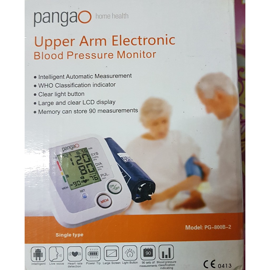 เครื่องวัดความดันต้นแขนแบบดิจิตอล รุ่น PG-800B ยี่ห้อ Pangao | Shopee Thailand