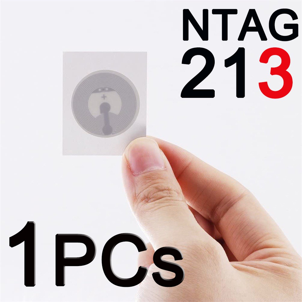 1PCs NFC TAG Sticker 13.56MHz ISO14443A Ntag213 Universal Label RFID ...