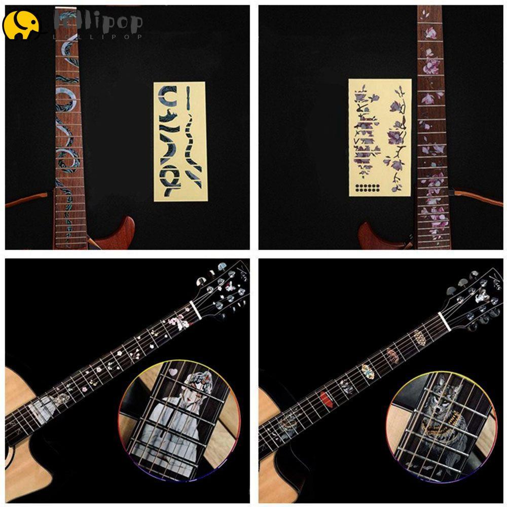 Ultra Thin Fretboard Sticker Guitarra Accessories Cross Inlay Decals ...
