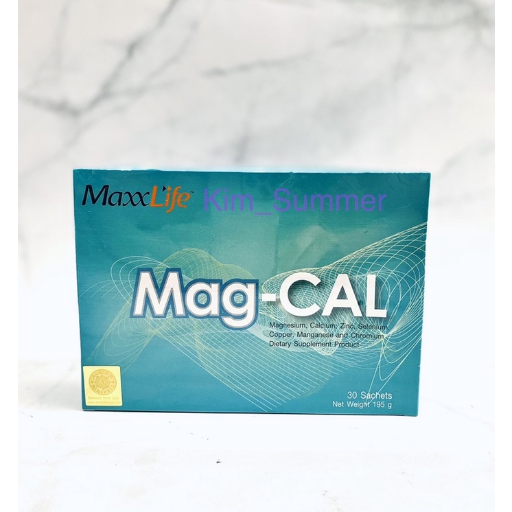 💥Maxxlife Mag-Cal 30 ซอง แคลเซี่ยม+แม็กนีเซียม บำรุงกระดูก | Shopee ...