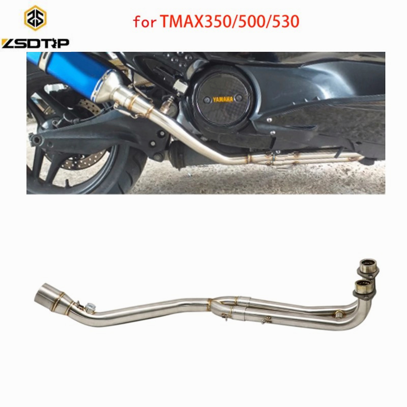 Zsdtrp ท่อไอเสียรถจักรยานยนต์สําหรับ Yamaha Tmax350 / 500 / 530 Tmax500 ...