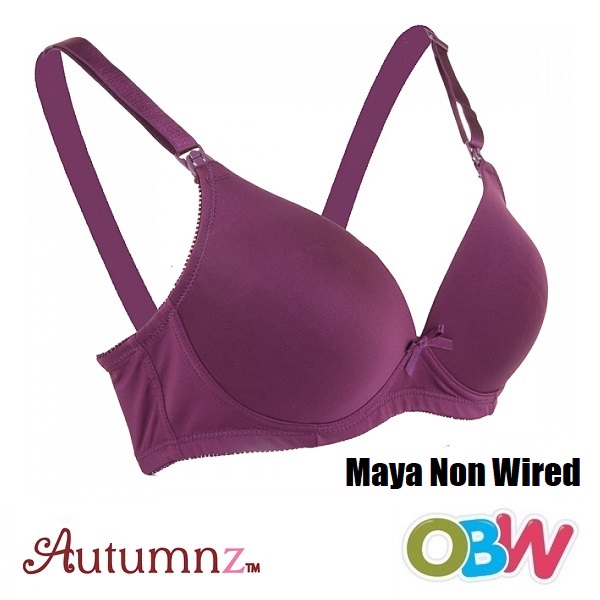 Autumnz Maya Nursing Bra (ไม่มีโครง) - Imperial Purple Maternity Bra ...