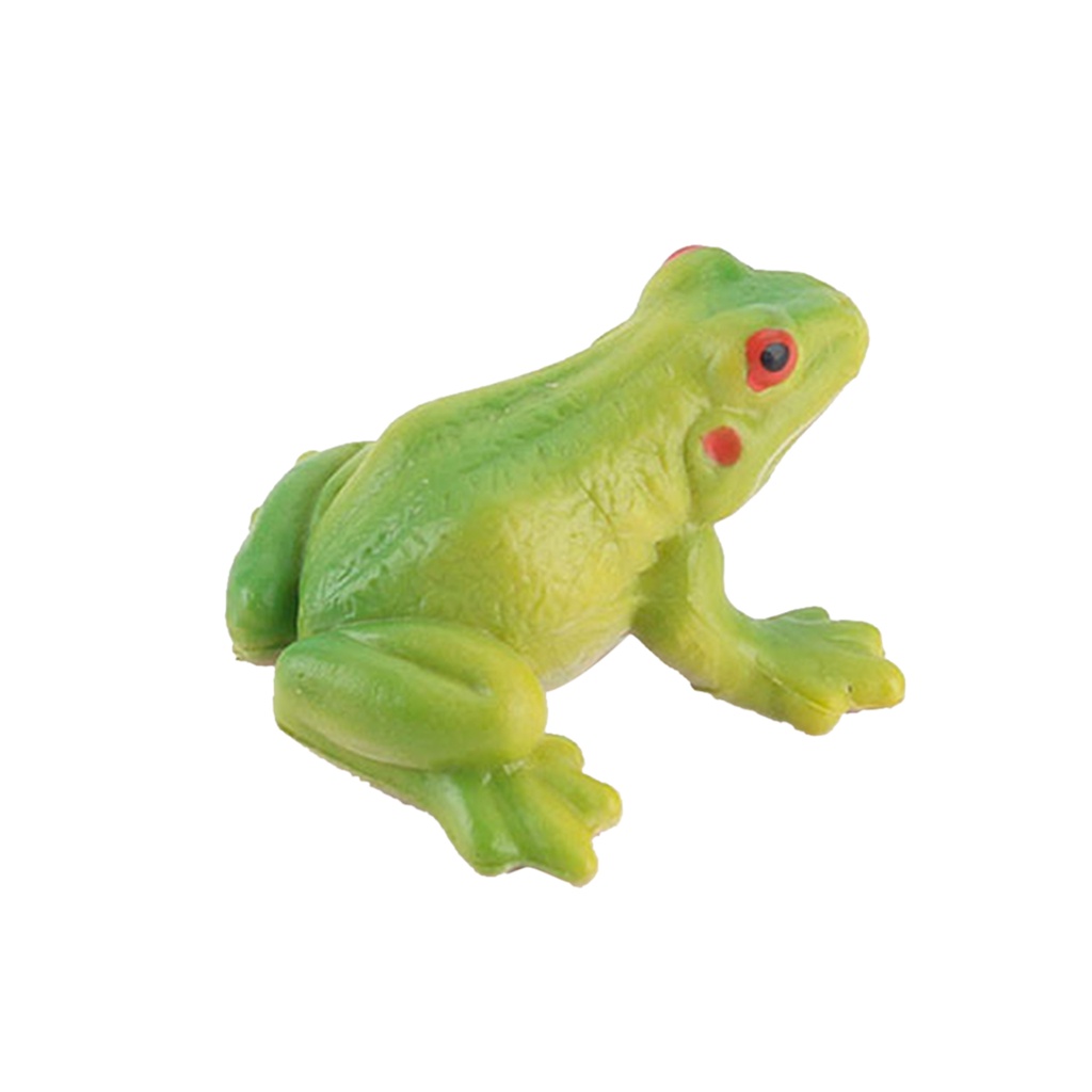 【AG】Frog Model Smell-less Solid PVC Realistic Frog Figure for Home ...