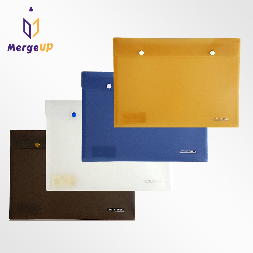 แฟ้มซอง มี 2 กระดุม Little Shell ขนาด A4 No.SK10A4 ซองใส่เอกสารพลาสติก ...