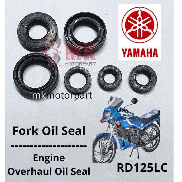 Yamaha RD125LC [ 10W ] ซีลน้ํามันเครื่อง Overhaul ครบชุด / ชุดซีล ...