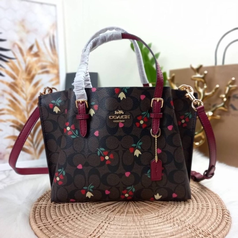 COACH (C4250) MOLLIE TOTE 25 IN SIGNATURE CANVAS | Shopee Thailand