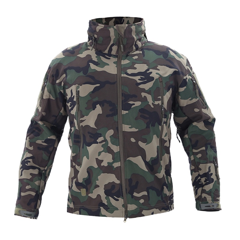 Winter Military Fleece Jacket Men Soft shell Tactical Waterproof Army ...
