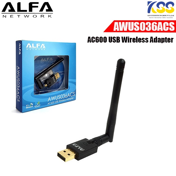 ALFA-AWUS036ACS Wireless AC600 USB Adapter ประกัน1ปี | Shopee Thailand