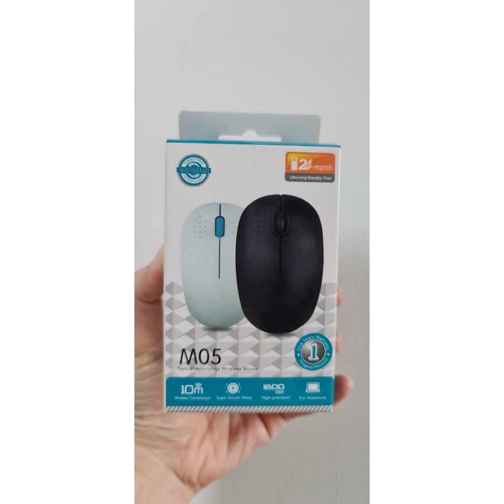 Wireless Mouse M05 พกพาสะดวก ใช้งานง่าย ประหยัดถ่าน สินค้าใหม่100% ...