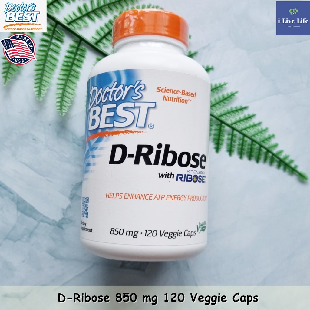 ดี-ไรโบส D-Ribose 850mg 120 Veggie Caps - Doctor's Best | Shopee Thailand