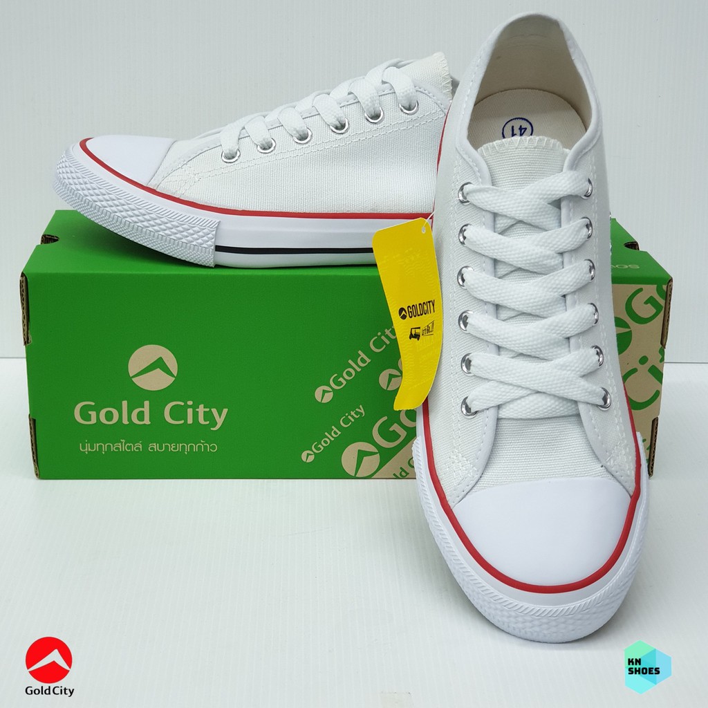รองเท้าผ้าใบ รองเท้าผ้าใบลำลอง โกล์ด ซิตี้ Gold city Goldcity 1207 ขนาด 38-45 | Shopee Thailand
