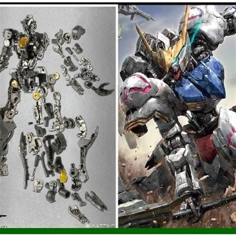 Dot Factory MG 1/100 Barbatos metal frame parts | Shopee Thailand