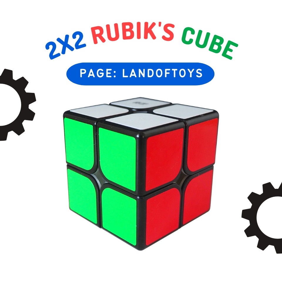 2x2 Rubik's cube รูบิคทรงมาตราฐาน2x2 ชนิดตัดขอบดำ | Shopee Thailand