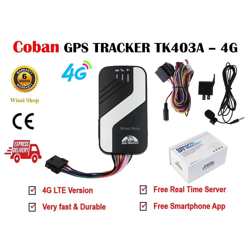 GPS Tracker อุปกรณ์ติดตามรถ ระบบ 4G LTE ยี่ห้อ Coban รุ่น TK403A ...
