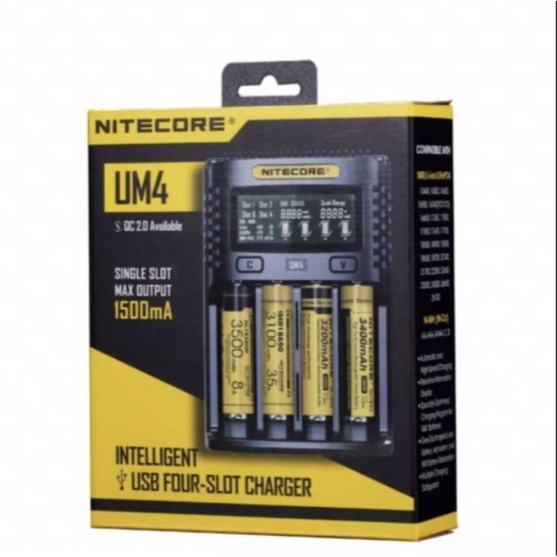 เครื่องชาร์จถ่าน Nitecore UM4 | Shopee Thailand