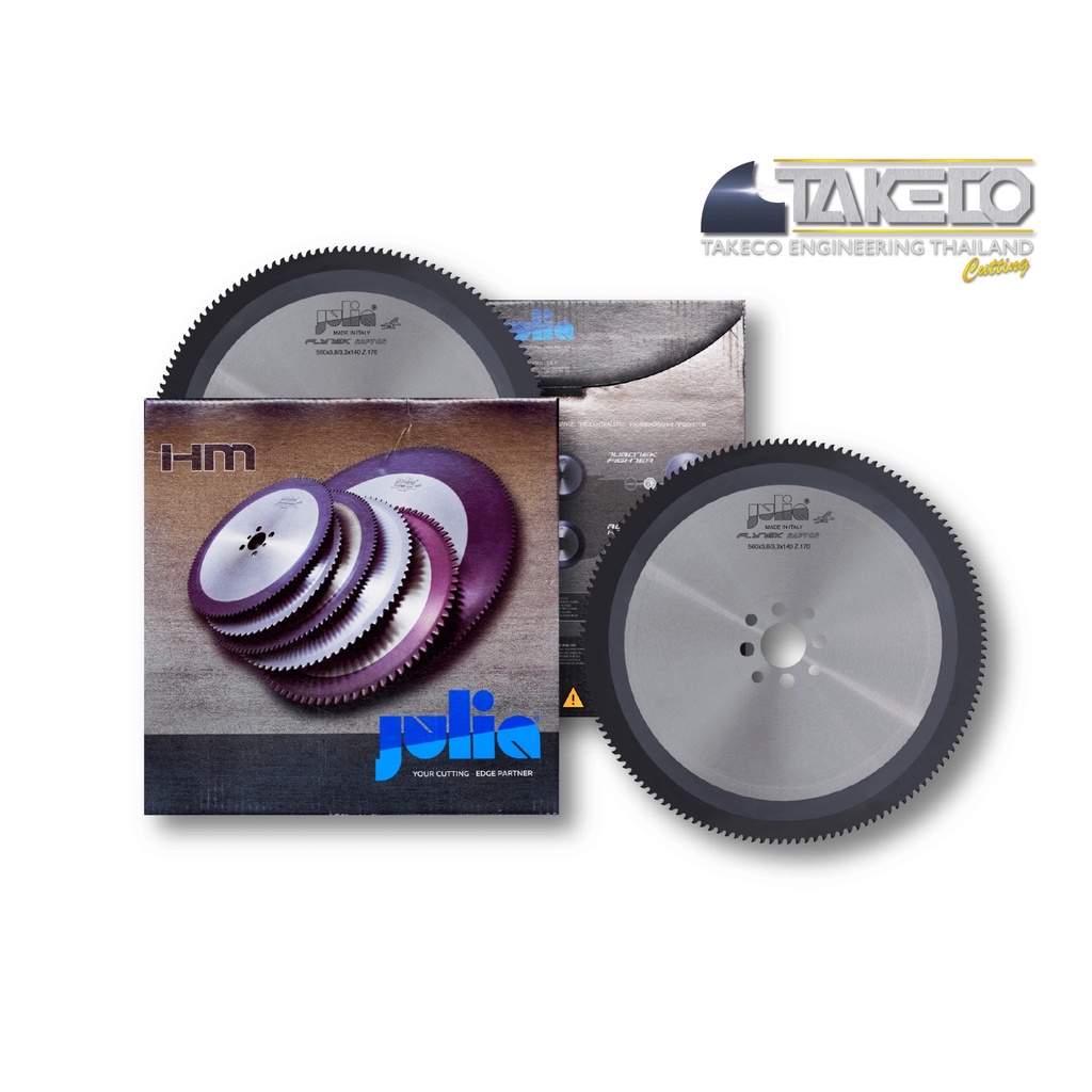 JULIA RAPTOR 450x2.9/2.5x50 Z=130 HM TAKECO ใบเลื่อยวงเดือน CARBIDE SAW ...