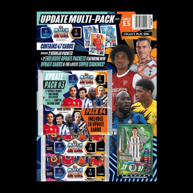 Match Attax UCL 20/21 - Update Pack 1 & 2 (รวมการ์ด VDB Diamond LE หรือ Ronaldo Emerald LE ...