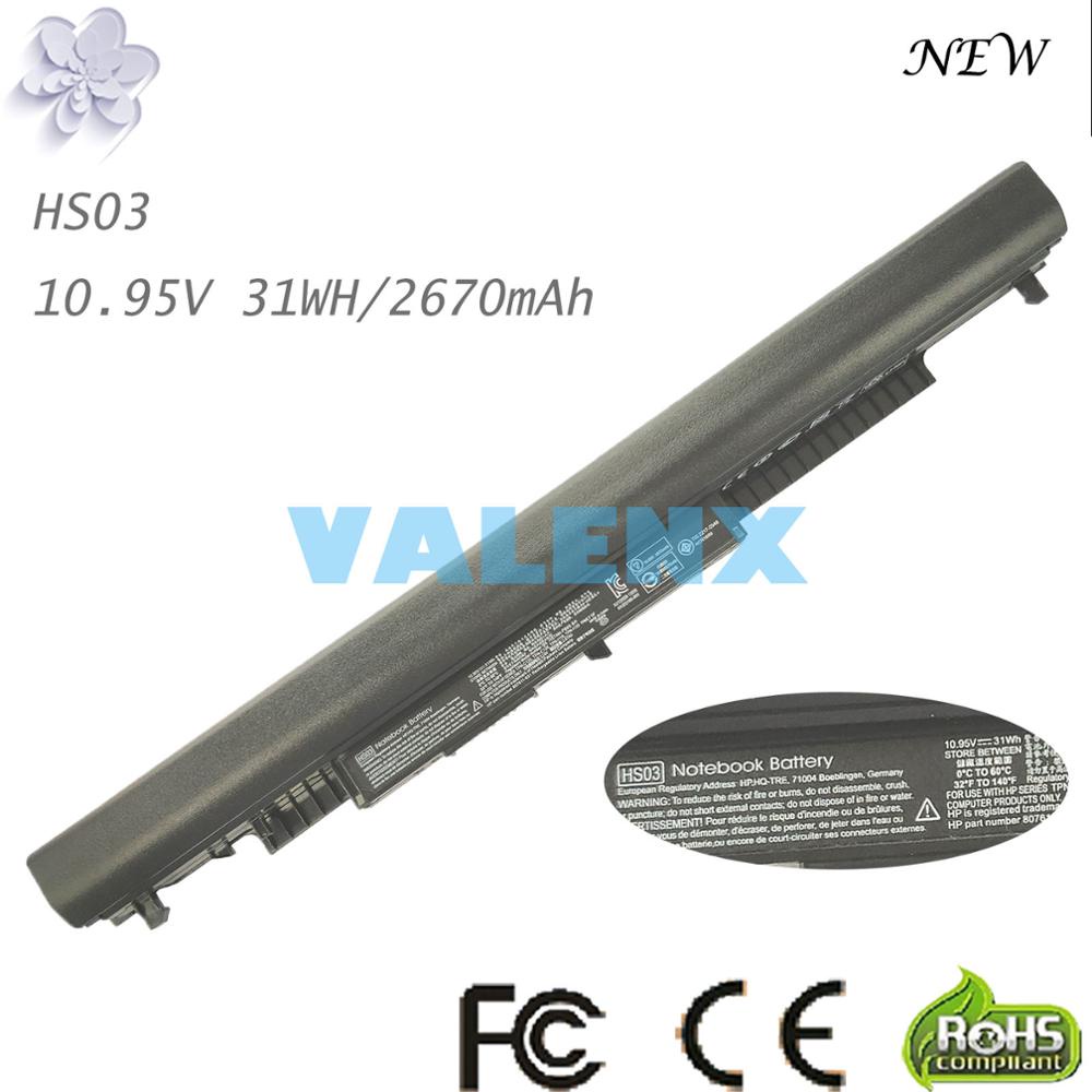 10.95V 31Wh แบตเตอรี่แล็ปท็อปใหม่สำหรับ HP 807957-001 HS03 HS03031 HS04 ...