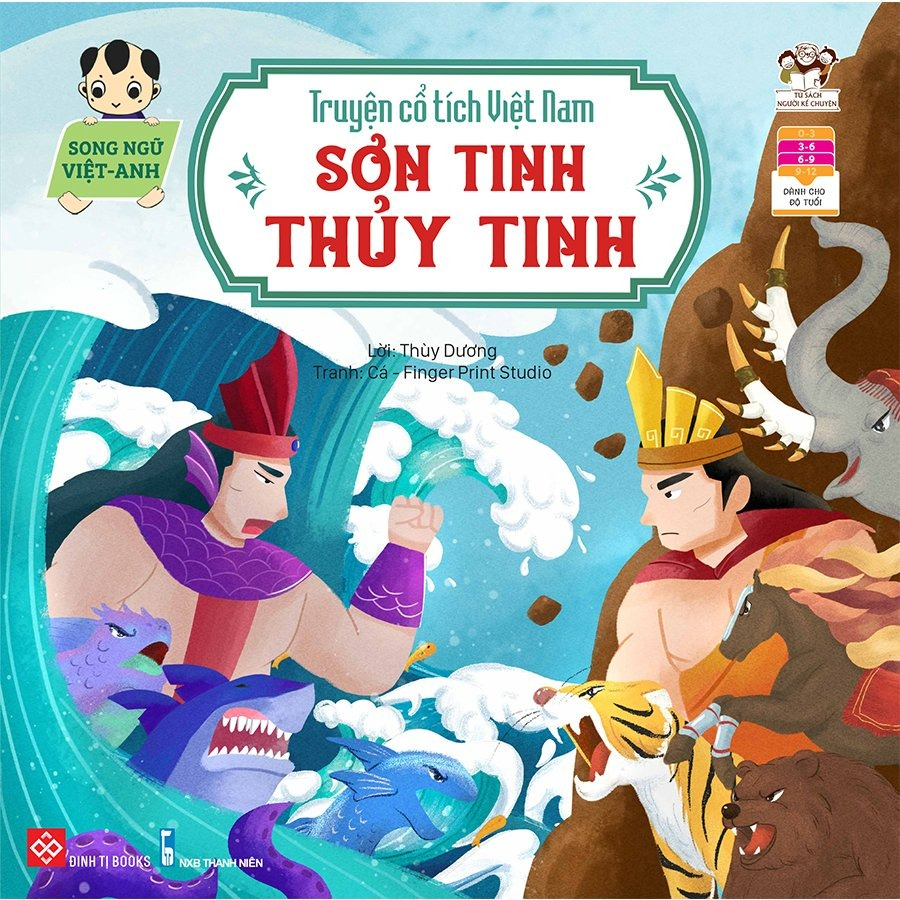 หนังสือ - นิทานเวียดนาม (ทิเบตเวียดนาม - อังกฤษ) - Son Tinh - Thuy Tinh | Shopee Thailand