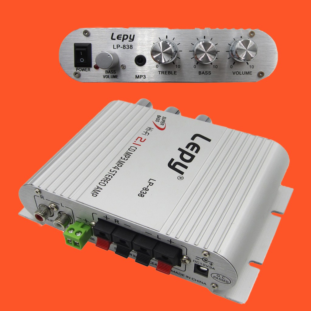 Lepy LP - 838 เครื่องเสียงรถยนต์ซับวูฟเฟอร์แอมป์สเตอริโอStereo ...