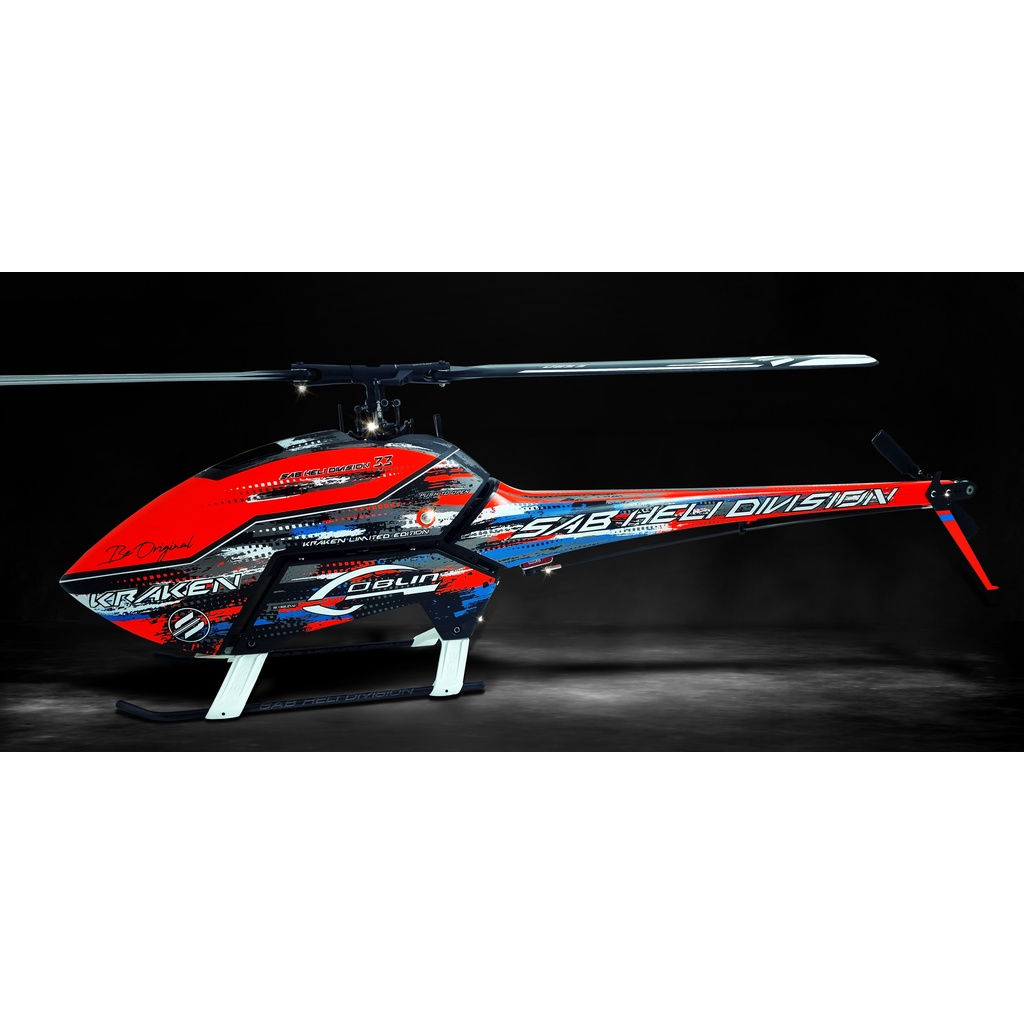 โครงเปล่าเฮลิคอปเตอร์ยี่ห้อ SAB GOBLIN KRAKEN 580 ORANGE/BLUE KIT SG582 ...