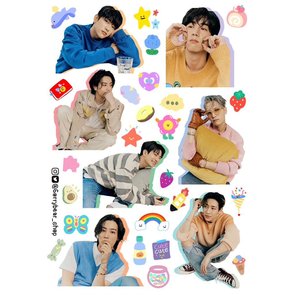 [อัพเดทลายใหม่] GOT7 Sticker Die-Cut สติ๊กเกอร์ GOT7 ไดคัท กันน้ำ/เร ...
