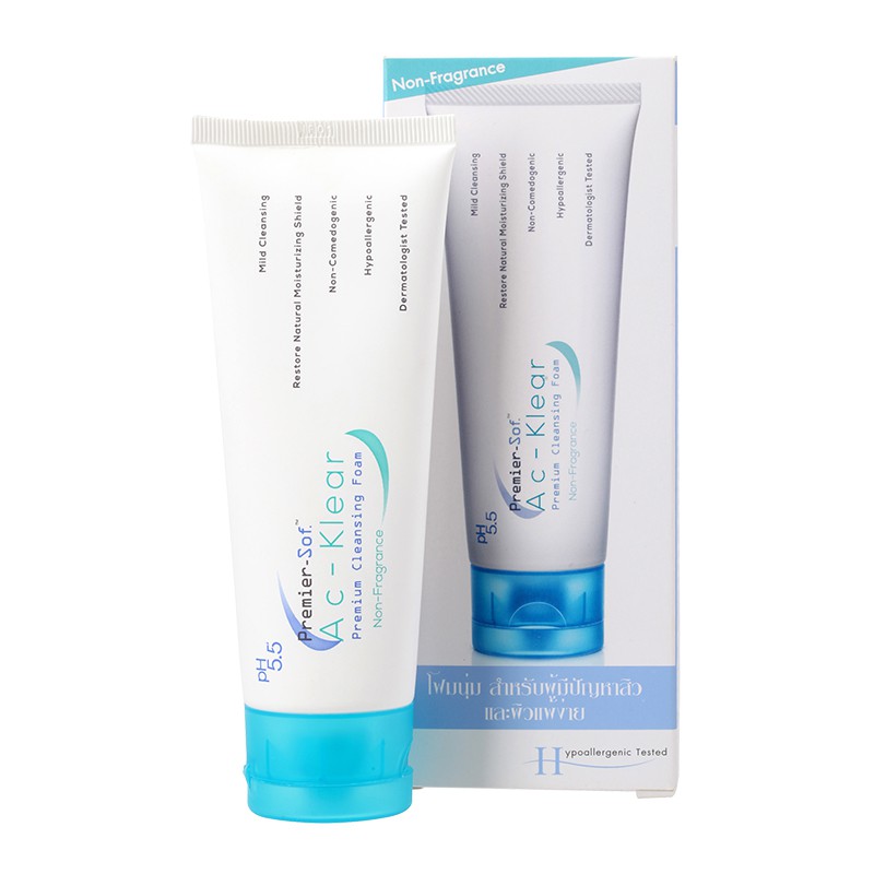 Premier-Sof Ac-Klear Premium Cleansing Foam 36g / 75g | Shopee Thailand