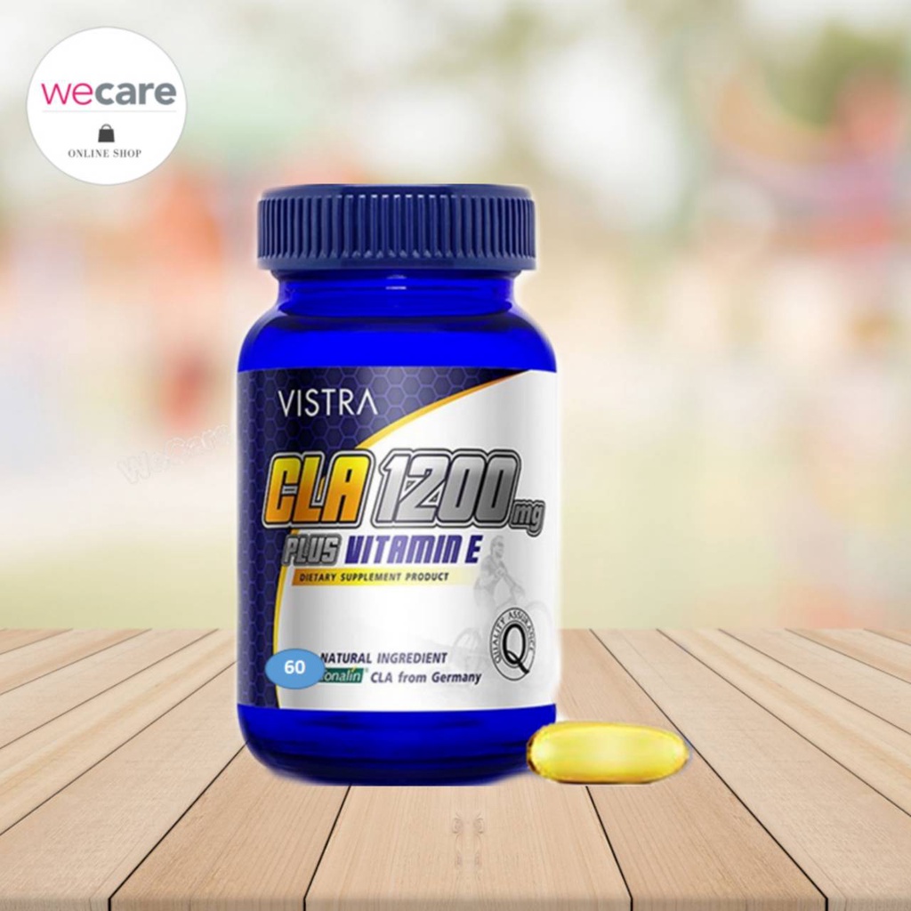 Vistra CLA 1200 Mg Plus Vitamin E 60 เม็ด วิสตร้า ซีแอลเอ วิตามินอี ...