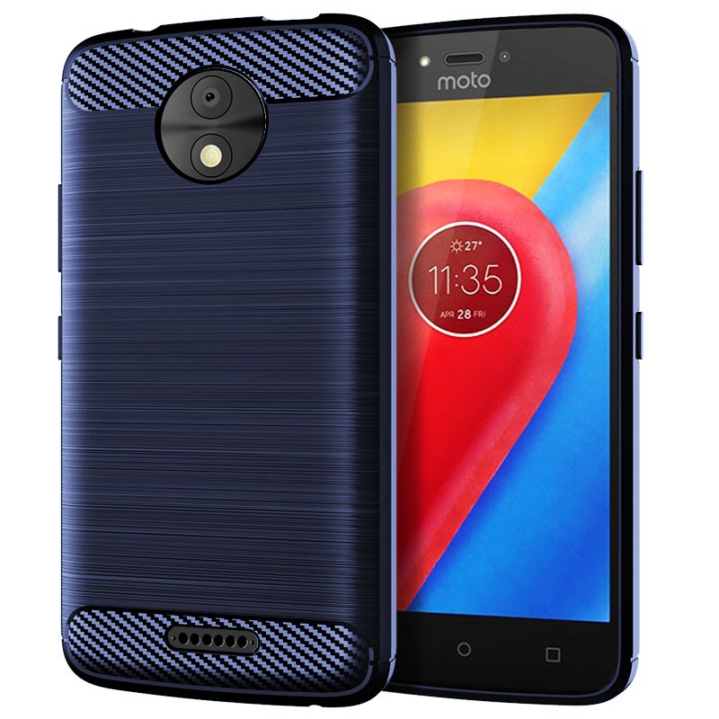 เคส Motorola Moto C / Moto C Plus เคสนุ่ม คาร์บอนไฟเบอร์ คุ้มครองกัน ...