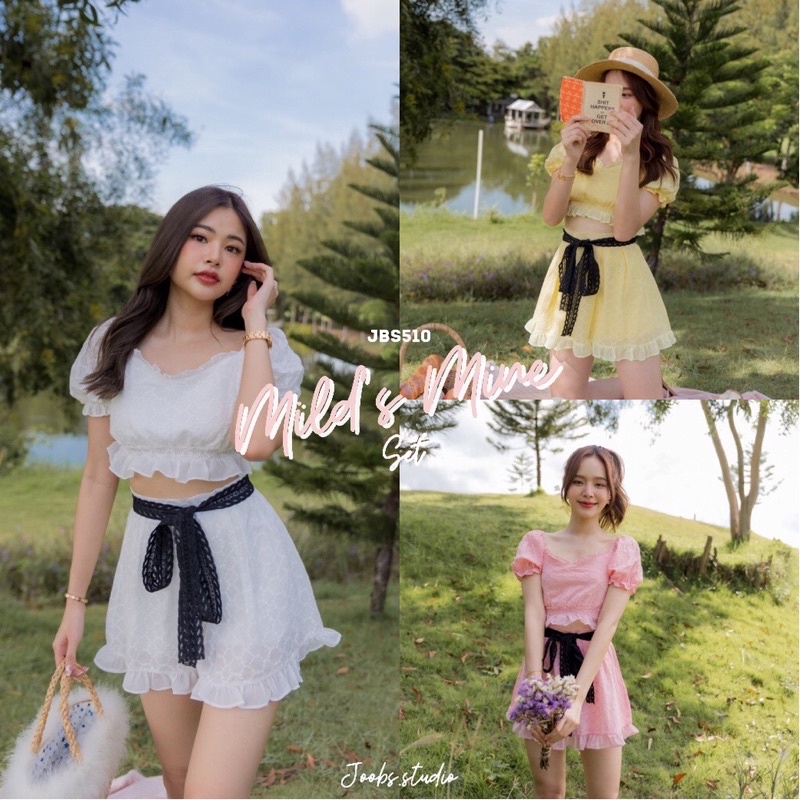 ส่งต่อ Joobs Studio สีชมพู #JBS510 Mild’s mine Set* | Shopee Thailand