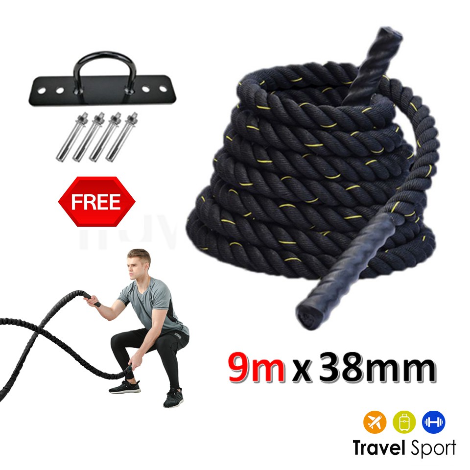 Battle Rope ยาว 9 เมตร เชือกสะบัด | Shopee Thailand
