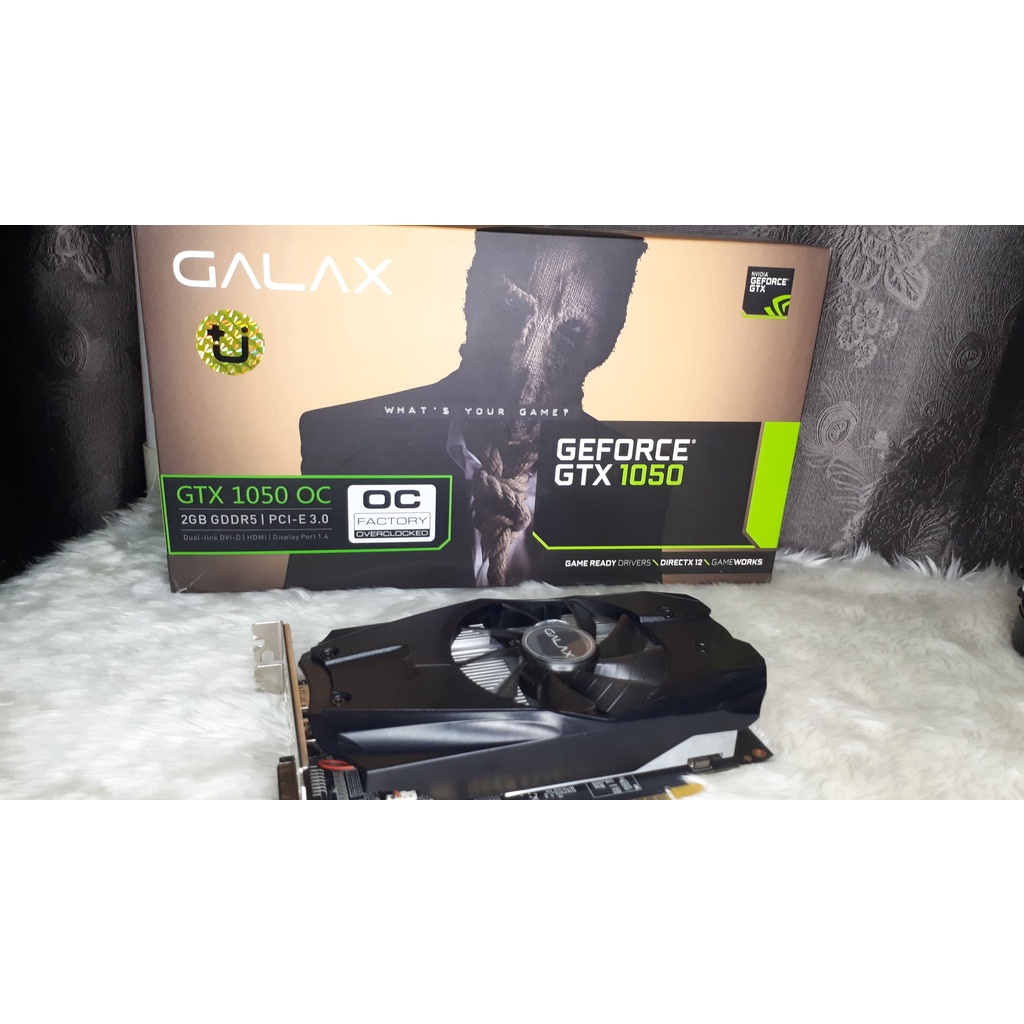 VGA (การ์ดแสดงผล) GALAX GTX1050 OC 2GB DDR5 | Shopee Thailand