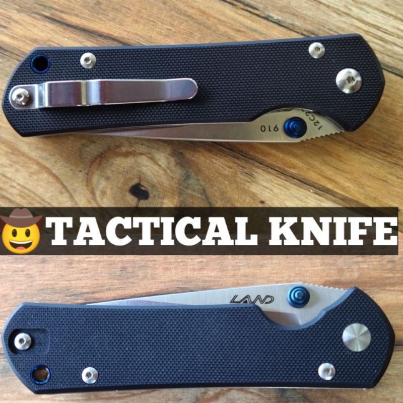 910 LAND TACTICAL KNIFE มีดพับเดินป่า มีดพับยุทธวิธี | Shopee Thailand