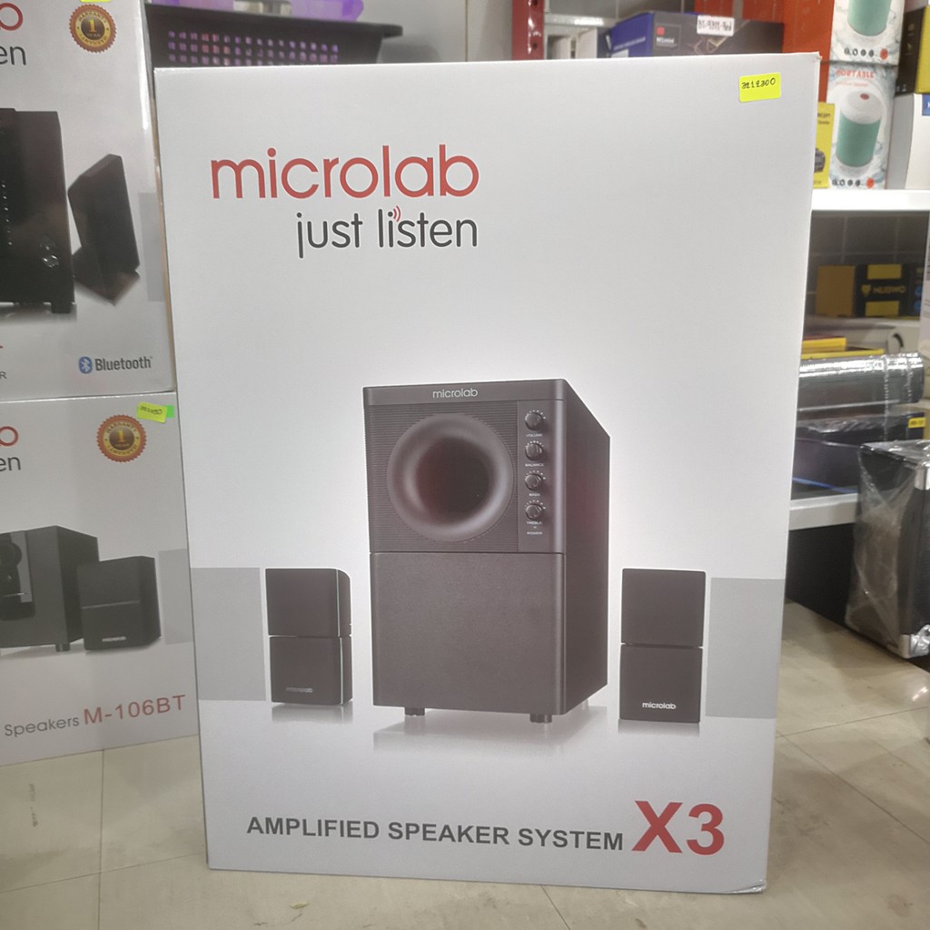 ลำโพลบลูทูธ Microlab X3 BT ลำโพง 5.1 พร้อมฟังก์ชั่นบลูทูธสำหรับต่อทีวี ต่อคอม เสียงเบสหนักด้วย ...