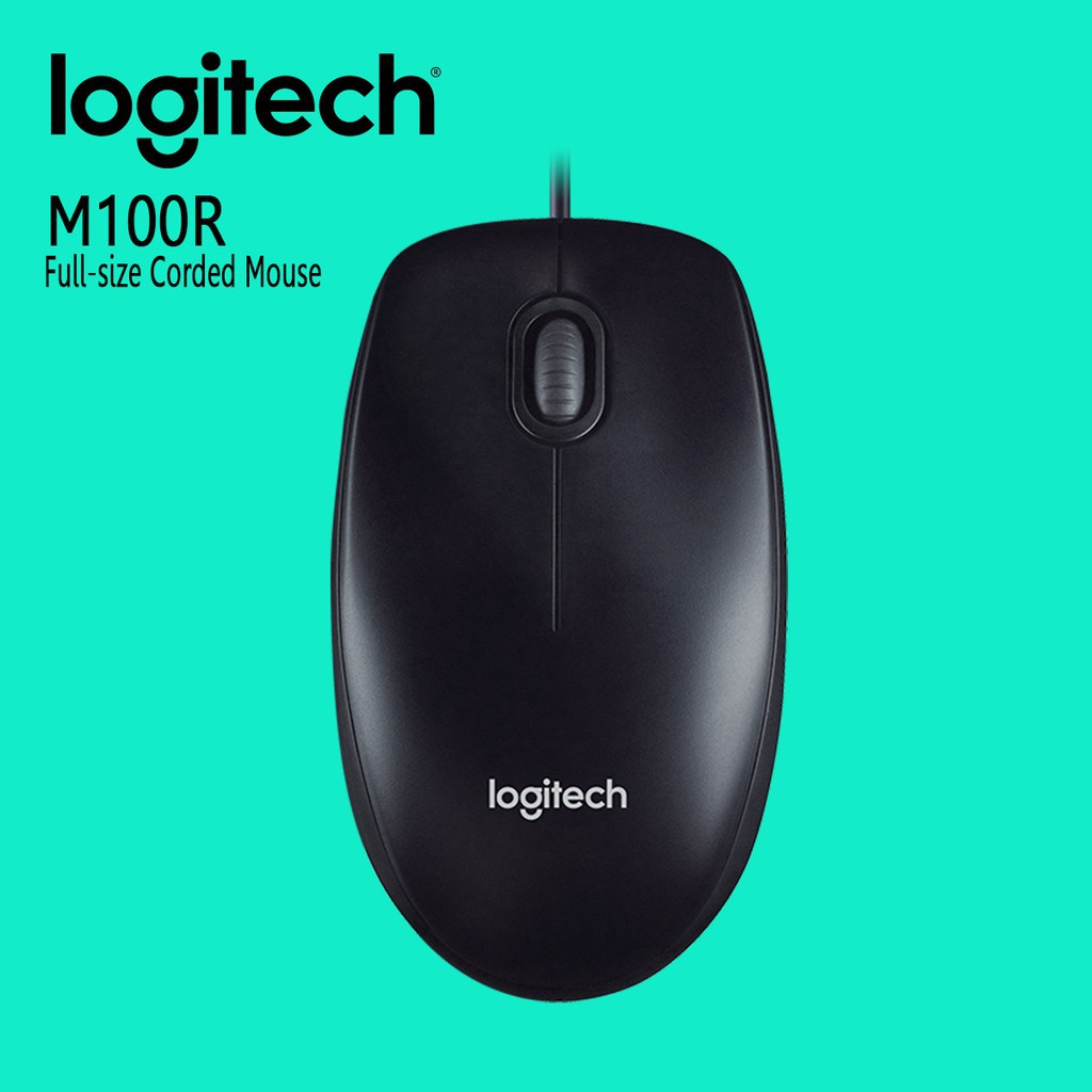 MOUSE (เมาส์) LOGITECH M100R USB OPTICAL (BLACK) เมาส์ใช้ทำงานคุณภาพ ...