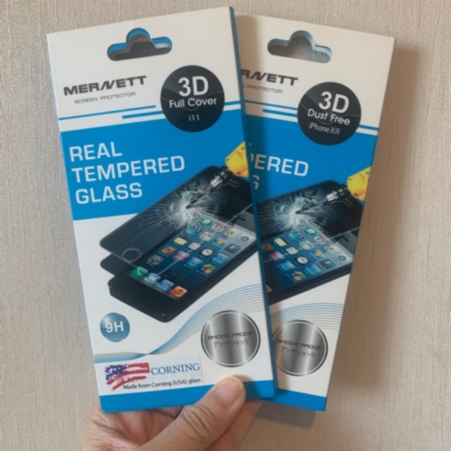 Mernett กระจก 3Dลงโค้ง 15Pm, 15Plus, 15Pro,15, iP11 Pro Max, iP11, iP11Pro, XS Max, XR, 8/7Plus ...