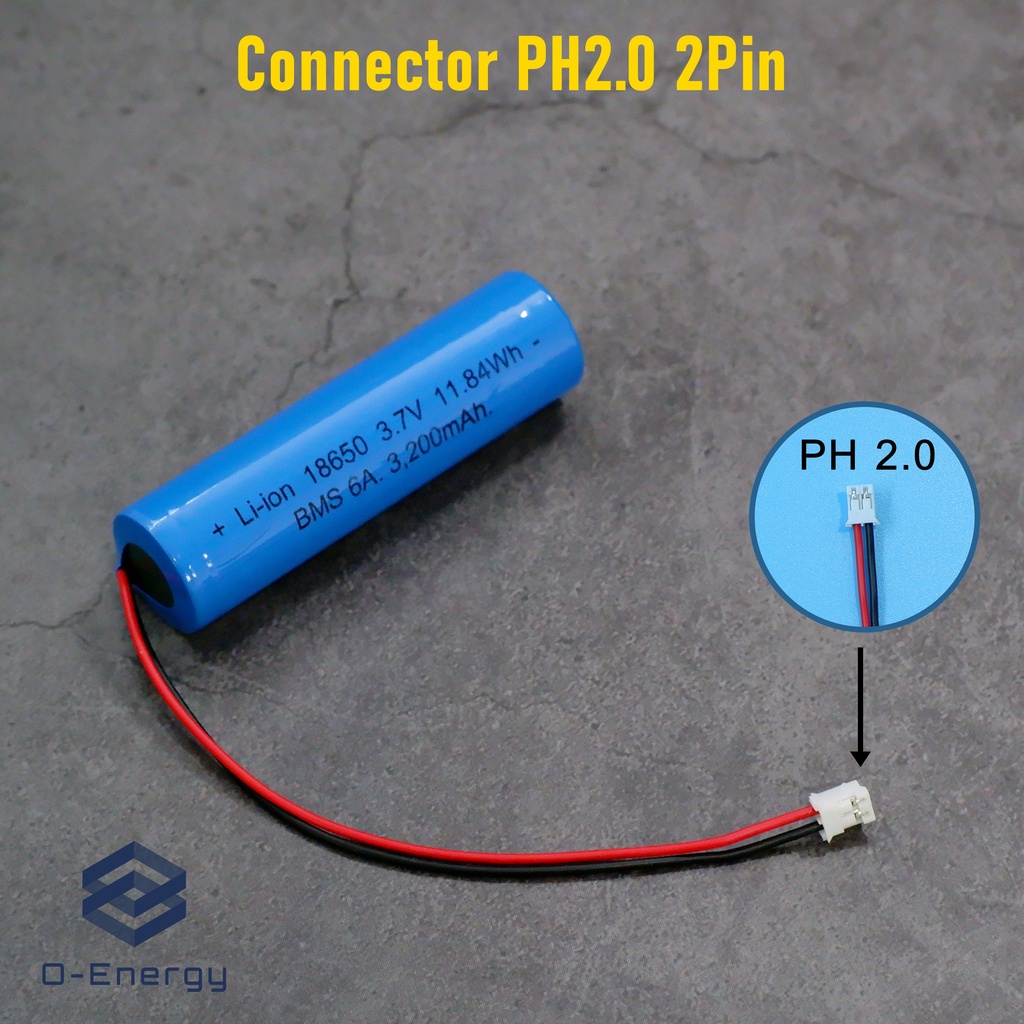 ถ่านชาร์จ Li-ion 18650 3.7V ความจุ 3,200mAh แบบแพคมีวงจรป้องกัน ...