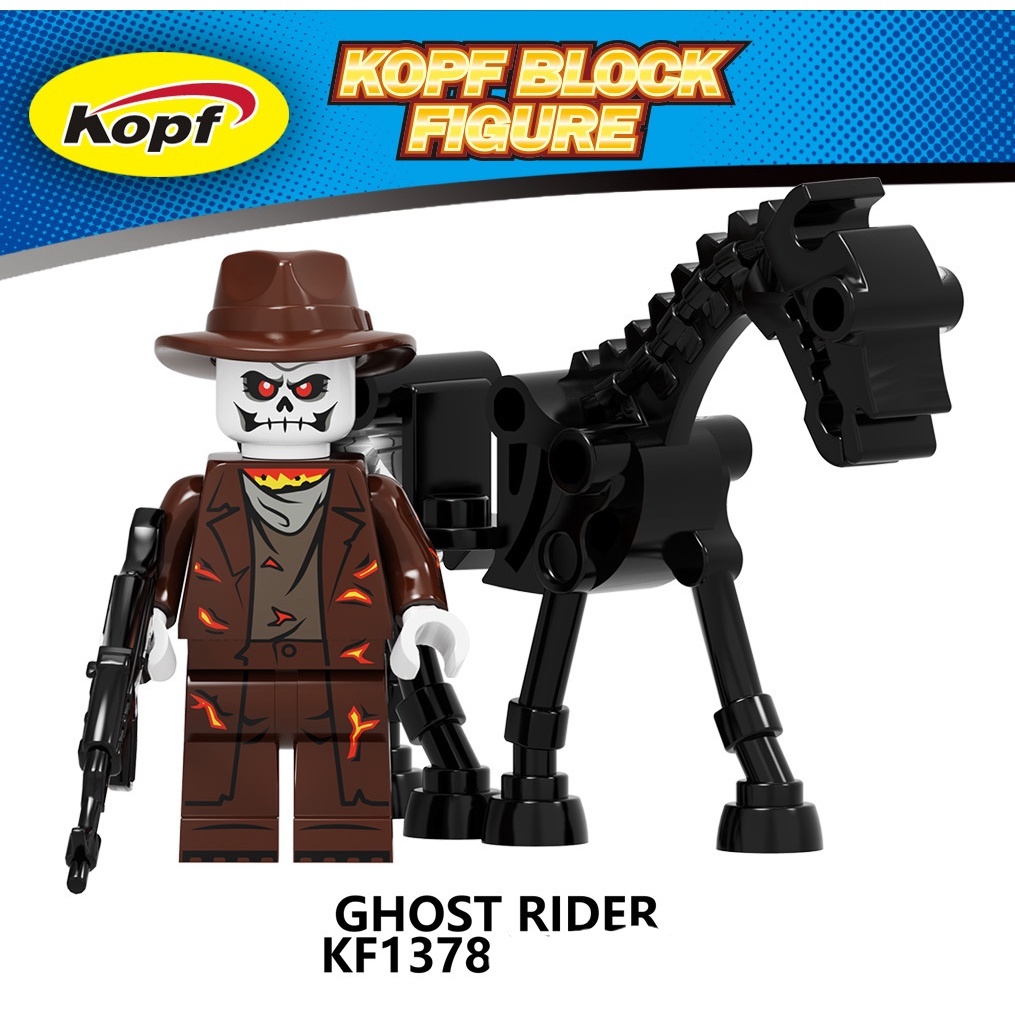 ของเล่นโมเดลตัวต่อ Ghost Rider Soul Chariot ขนาดเล็ก สําหรับเด็ก ...