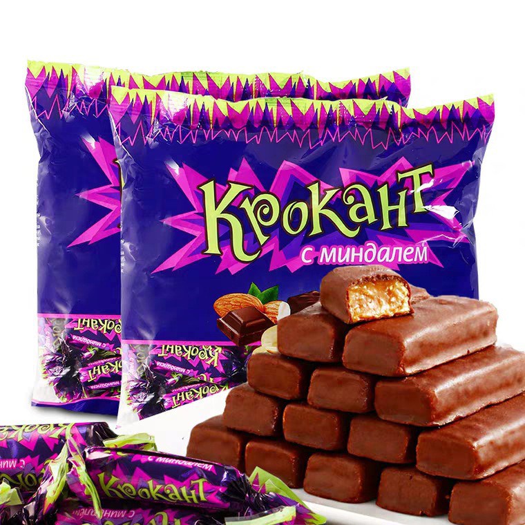 พร้อมส่ง ขนมช๊อกโกแลต รัสเซีย ช็อคโกแลต ยี่ห้อ KPOKAHT ช็อคโกแล็ตรัสเซียใส้ถั่วแม็คคาดิเมียร์อัล ...