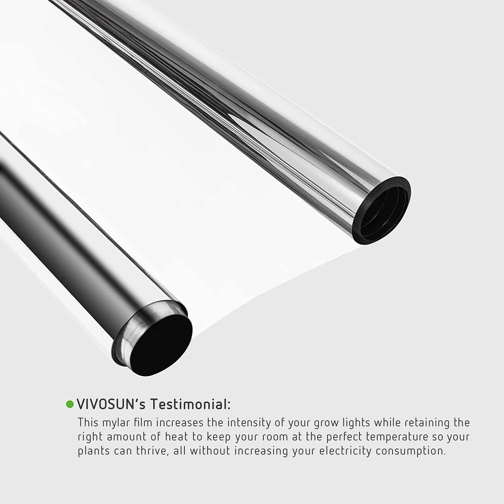 แผ่นฟิล์มสะท้อนแสงในห้องปลูก High Reflective Film 2Mil สะท้อนแสงภายใน ...