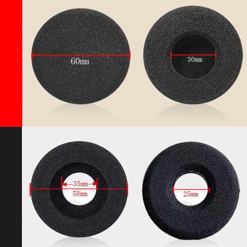 แผ่นฟองน้ําครอบหูฟัง สําหรับ Plantronics C225 3220 320 3210 H251 261 1 ...