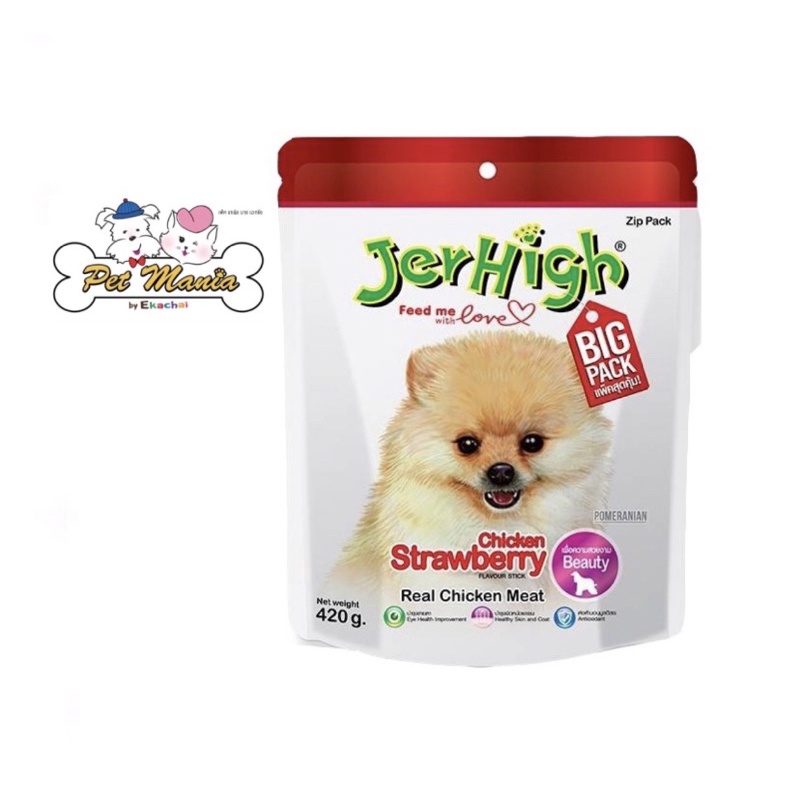 400g.Jerhigh Big Pack Snack Strawberry Stick รสสตอเบอร์รี่ | Shopee ...