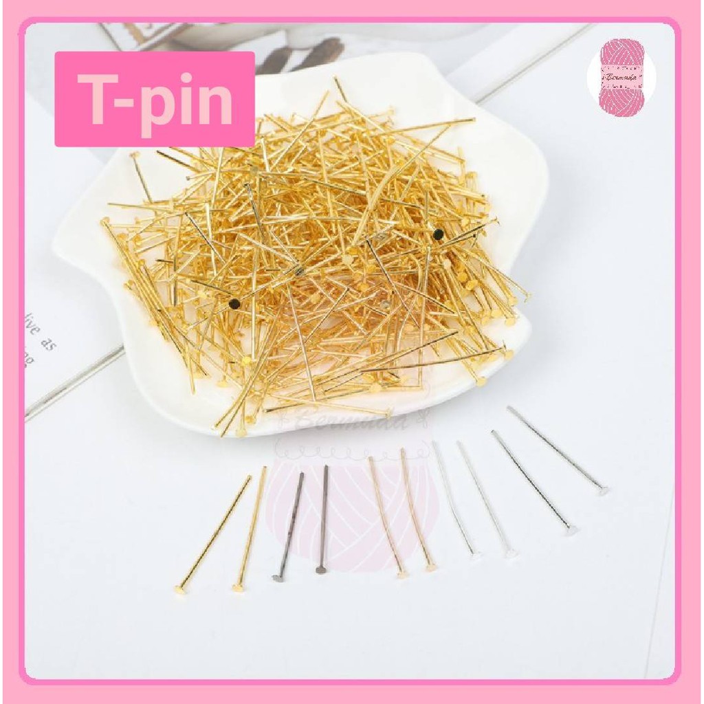 T-pin (ทีพิน) #อายพิน ยาว 22/26/28/30 mm. บรรจุ 10 กรัม | Shopee Thailand