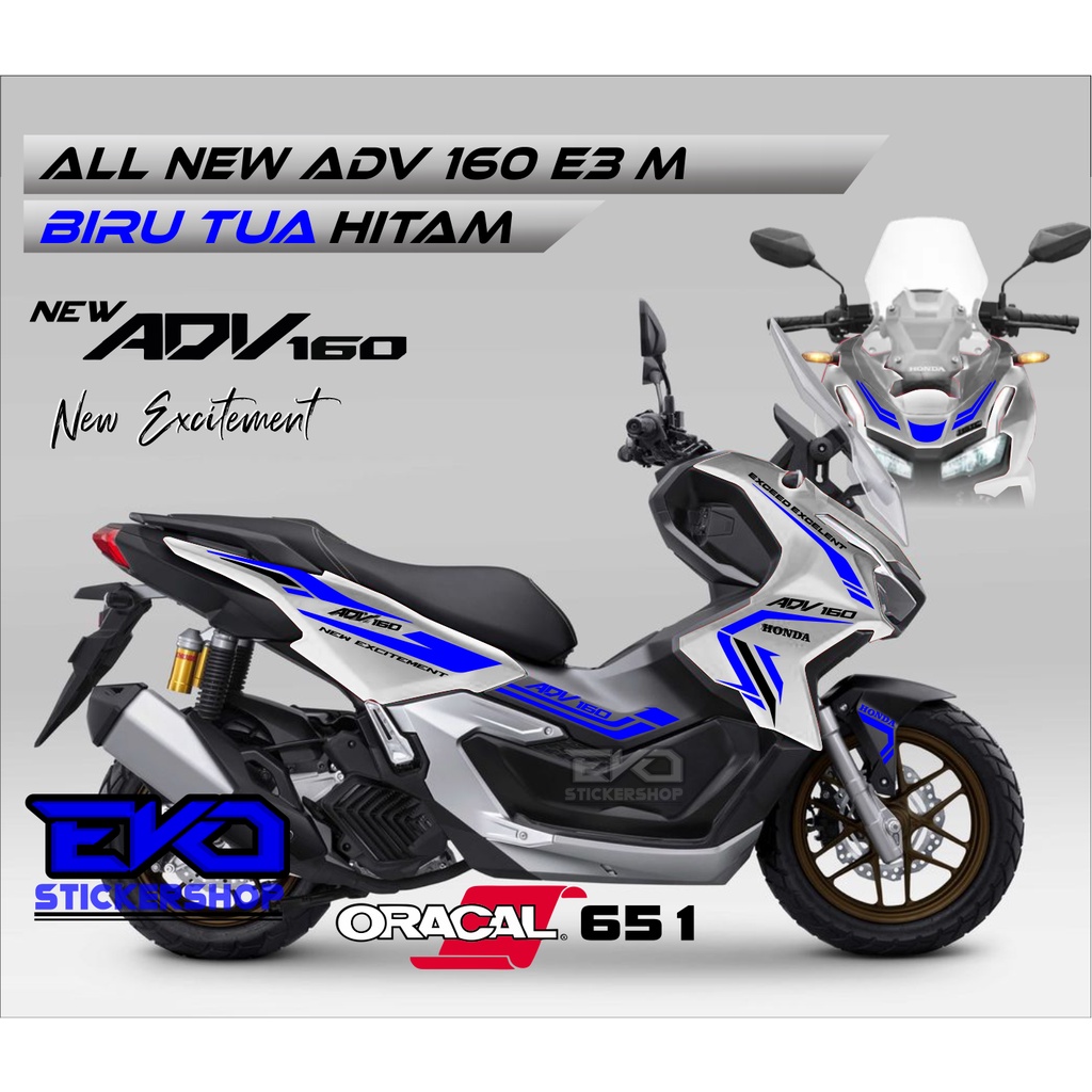 Putih สติกเกอร์ตัด adv 160 สีขาว Variation adv 2022 2023 E3 | Shopee ...