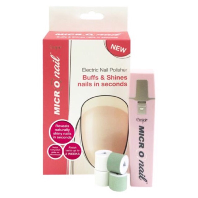 Emjoi Micro Nail - Electric Nail Polisher - Buffs and Shines in Seconds ...