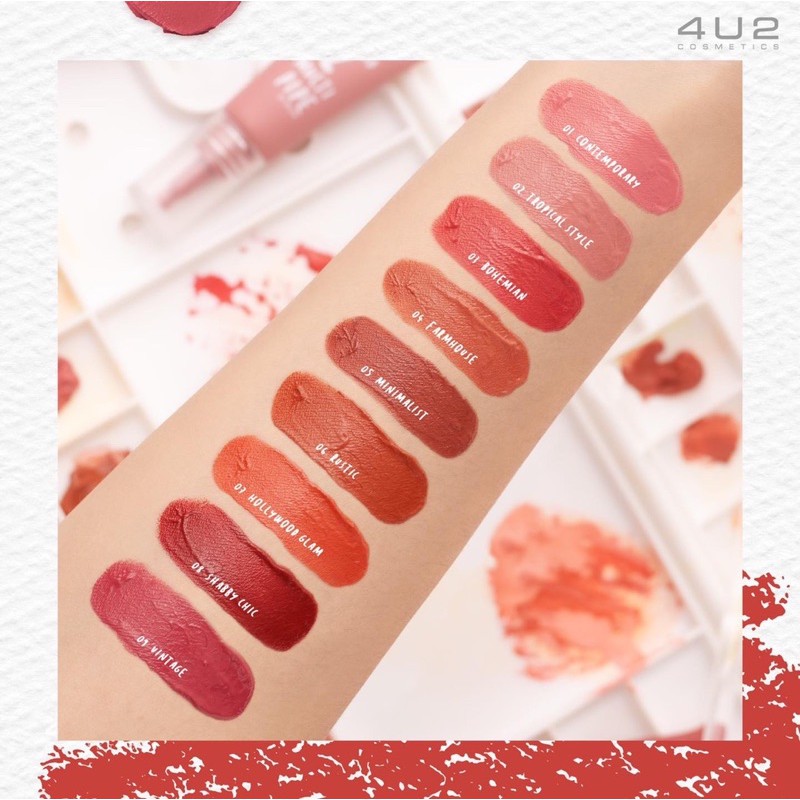 PDL~ลิป4U2 4U2 MULTI PIPE สีสวย ติดทนนานมากก ลิปสติก4U2 ลิปทินท์4u2 ลิป ...